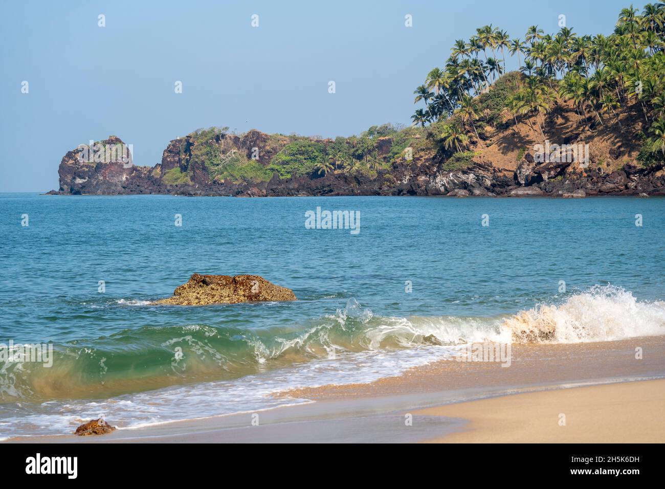 Cabo de Rama Beach at Cabo Serai in South Goa; Cabo de Rama, Goa, India ...