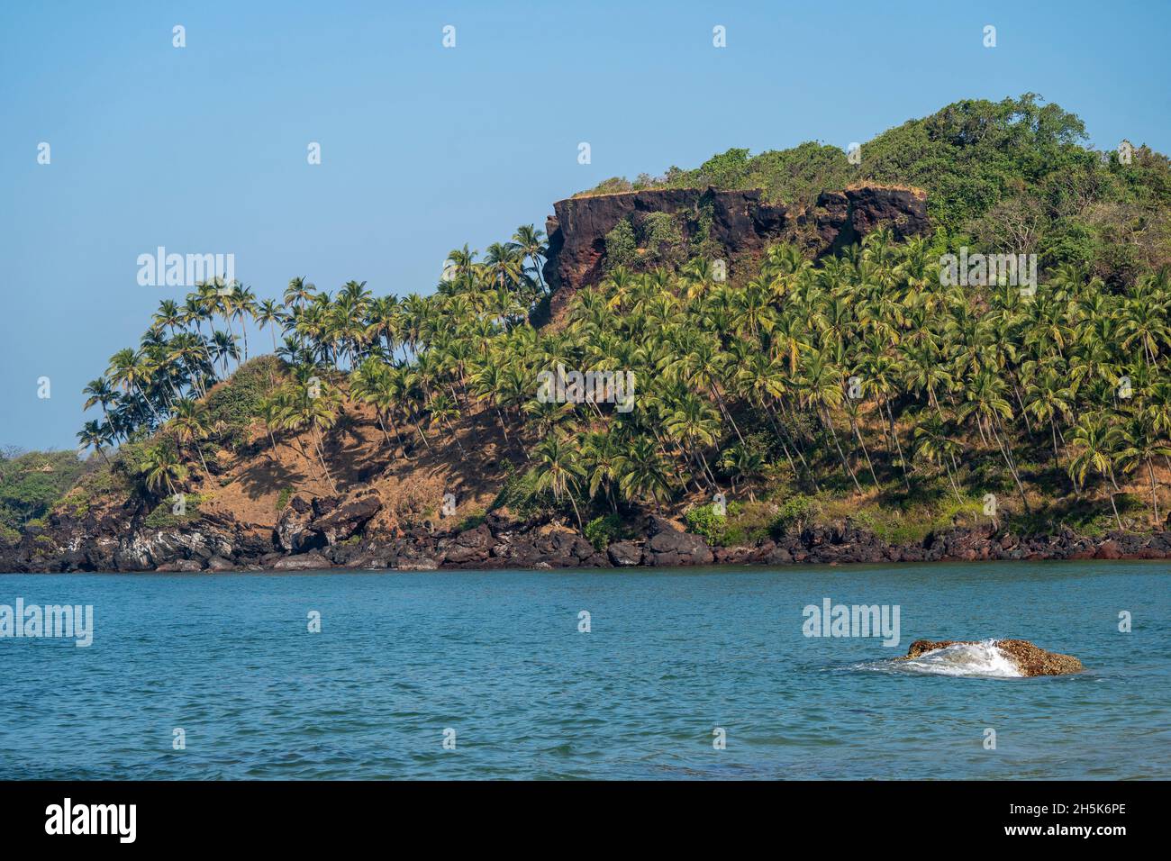 Cabo de Rama Beach at Cabo Serai in South Goa; Cabo de Rama, Goa, India ...