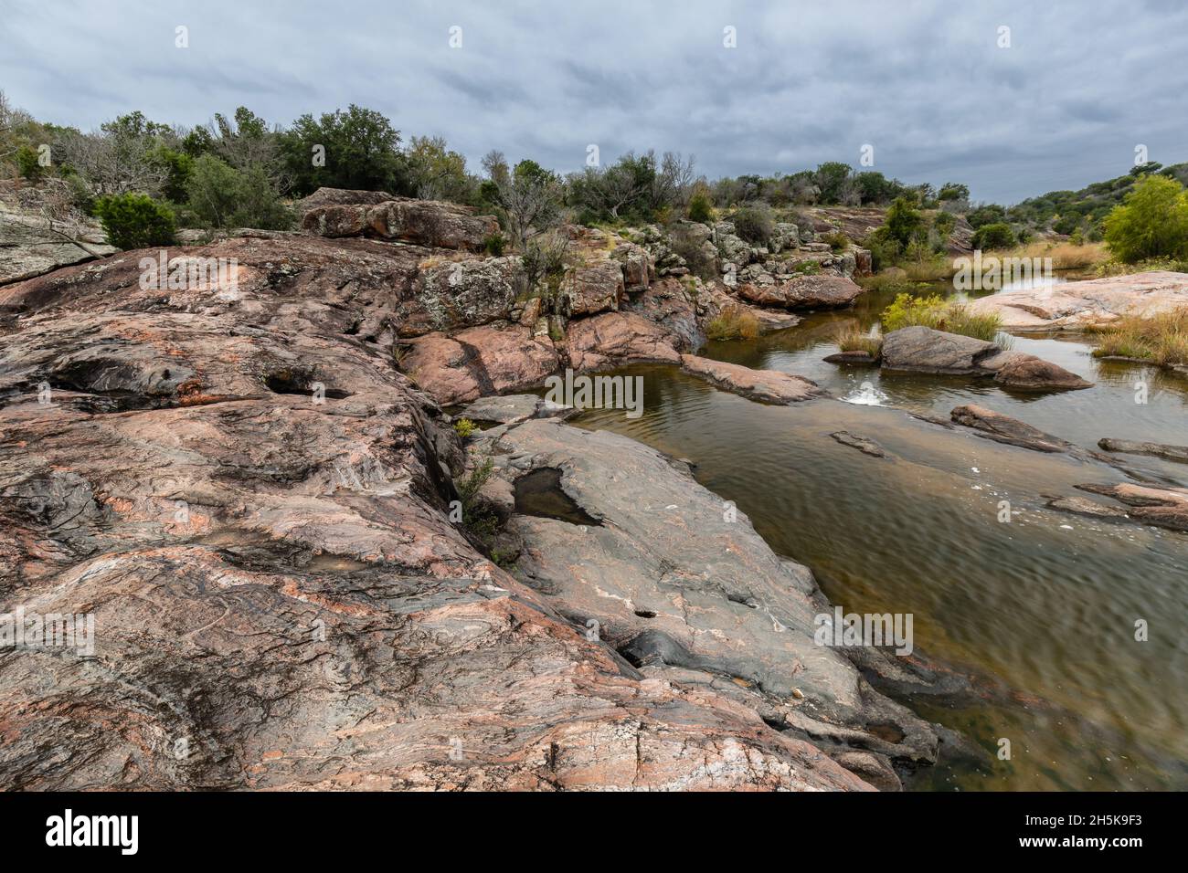 Waterfall at Inks Lake State Park Texas Stock Photo - Alamy