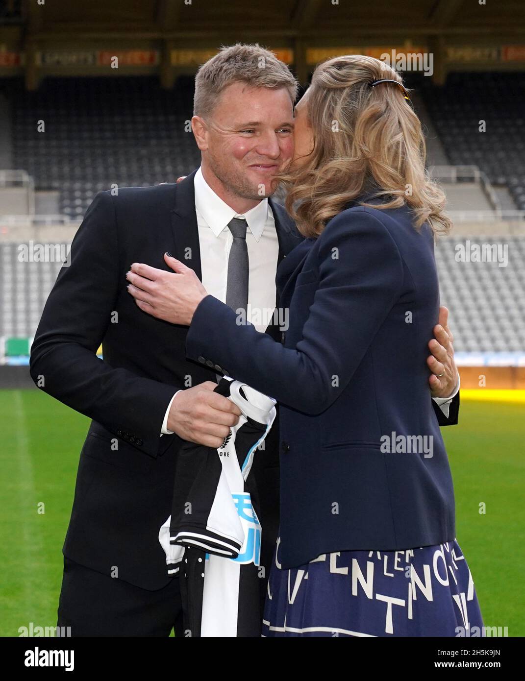 Club director Amanda Staveley with newly appointed Newcastle United ... Club director Amanda Staveley with newly appointed Newcastle United ...