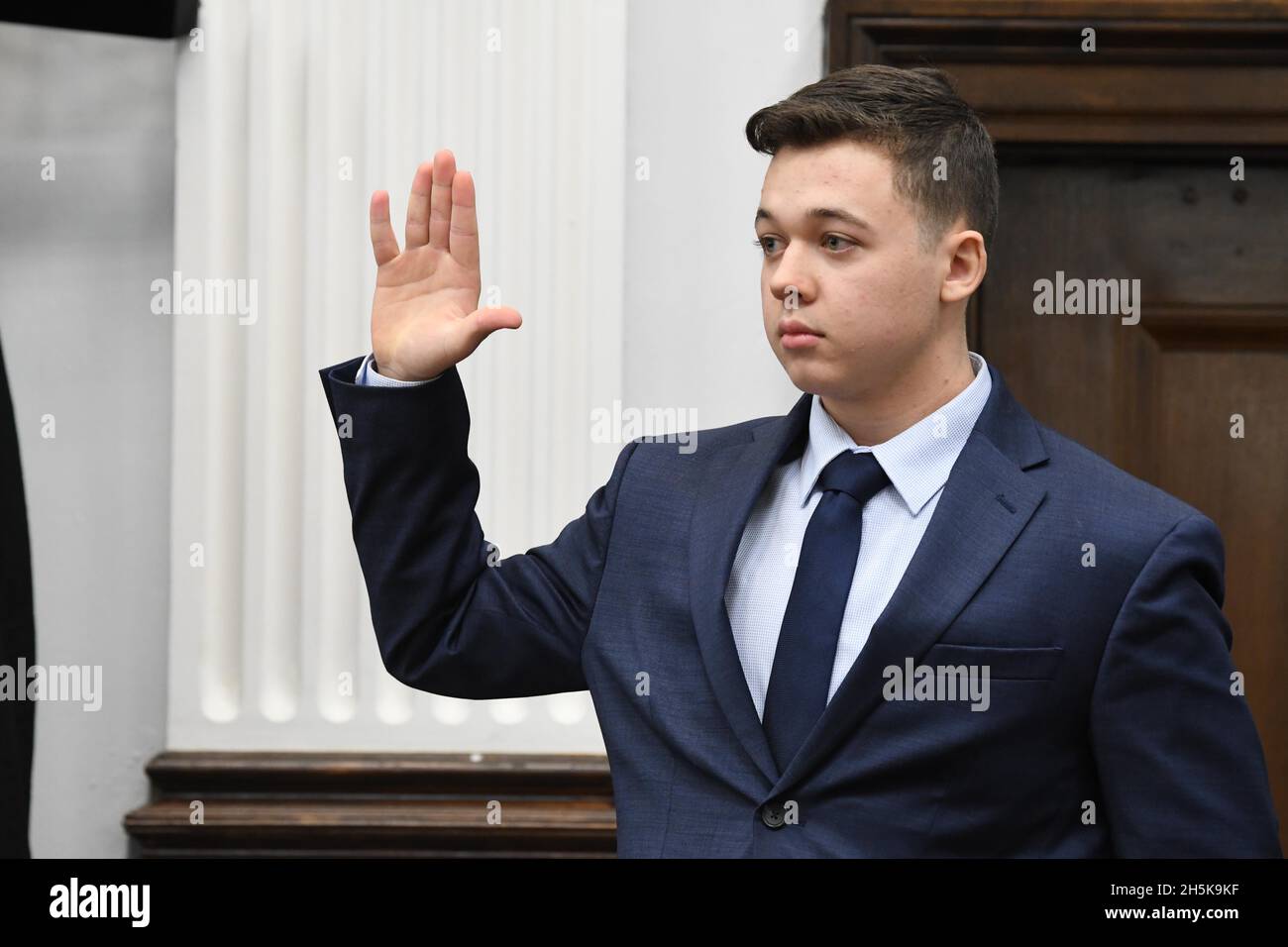 Kenosha, Wisconsin, USA. 10th Nov, 2021. KYLE RITTENHOUSE testifies at ...