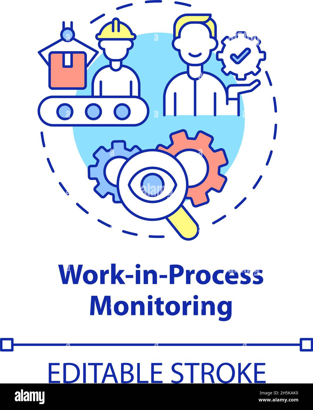 Work in process monitoring concept icon Stock Vector Image & Art - Alamy Work in process monitoring concept icon Stock Vector Image & Art - Alamy
