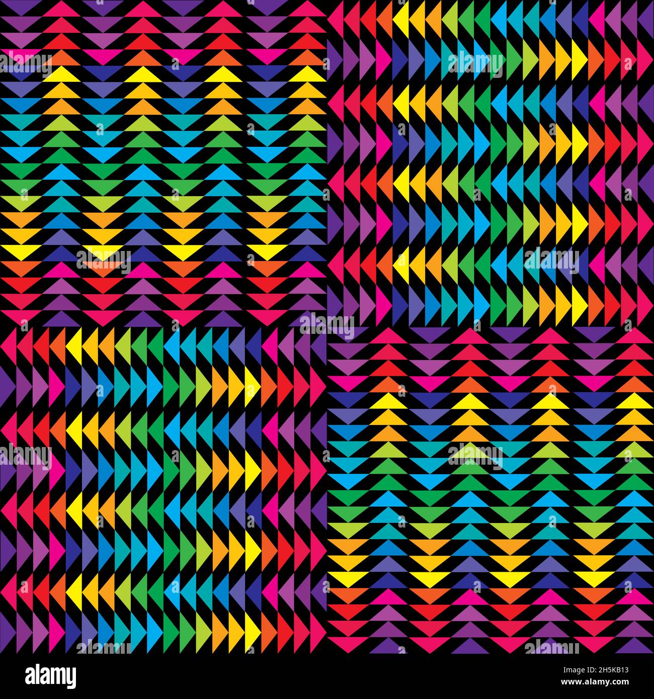 Geometric mosaic triangles illustration hi-res stock photography and images - Alamy