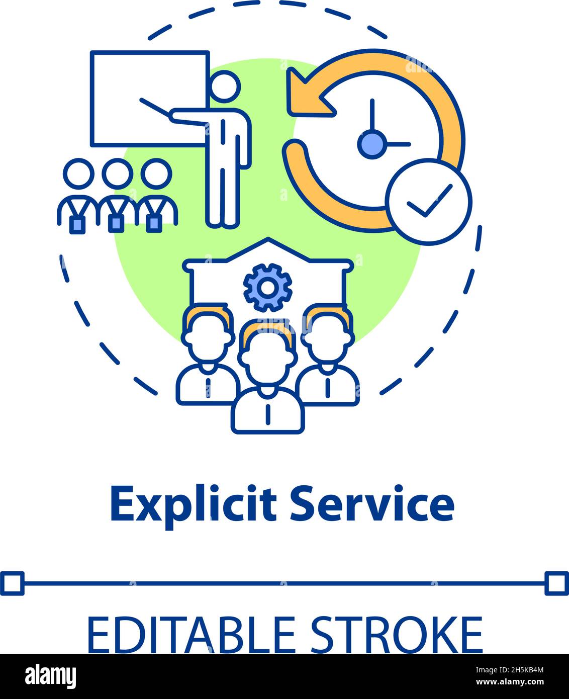 Explicit service concept icon Stock Vector Image & Art - Alamy