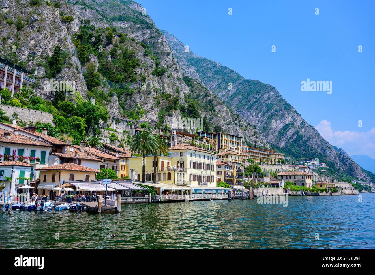 Limone sul Garda - harbour village at Lake Garda with beautiful ...