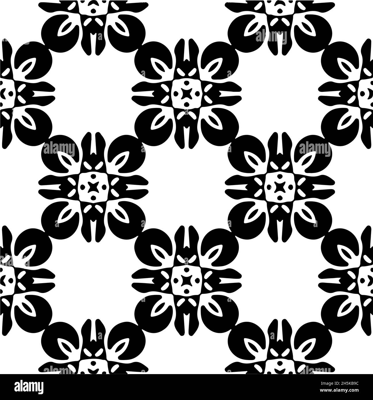 Vector Geometric Seamless Pattern Modern Geometric Background With Abstract Shapes Monochromatic