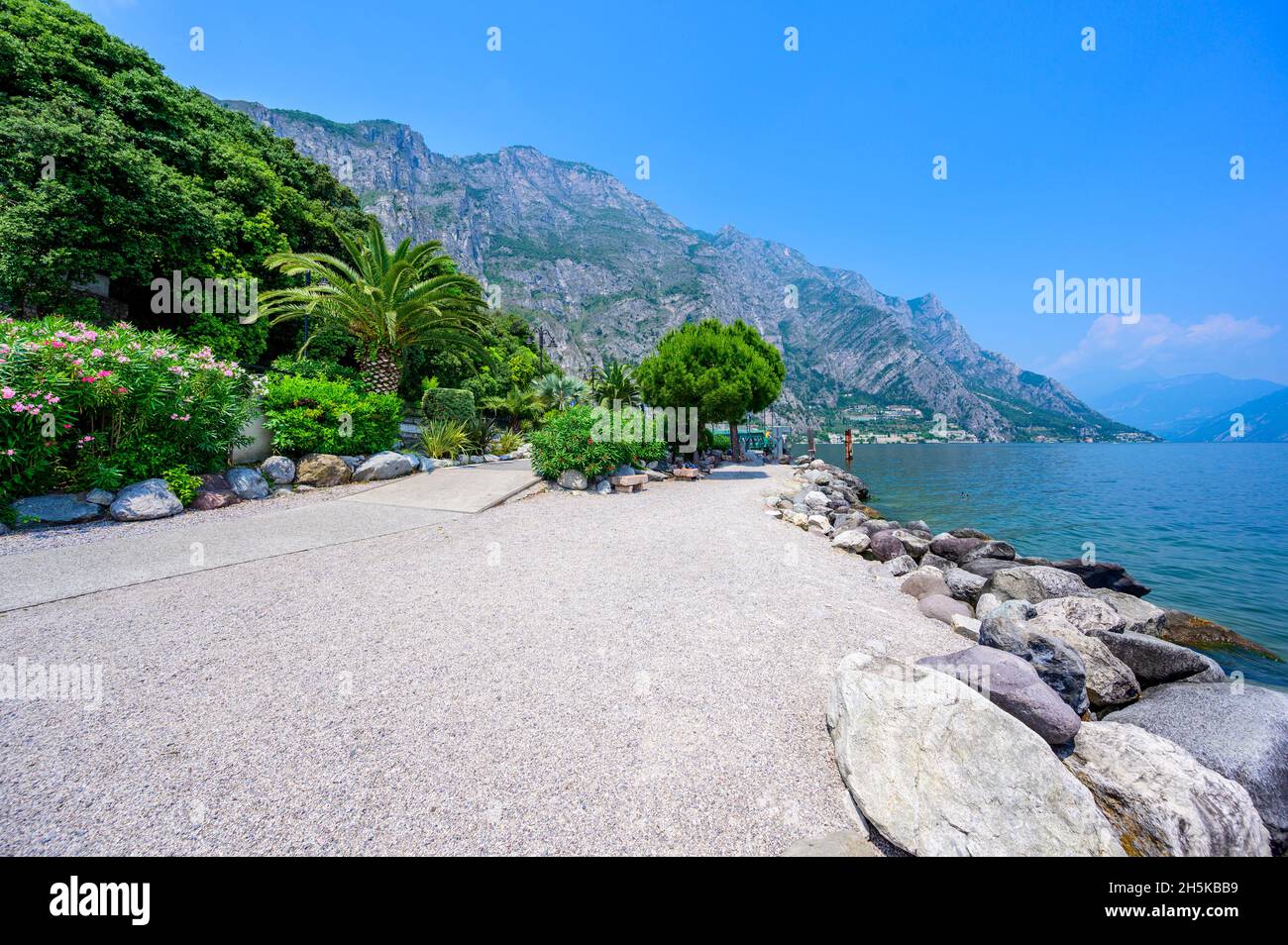 Limone sul Garda - harbour village at Lake Garda with beautiful ...