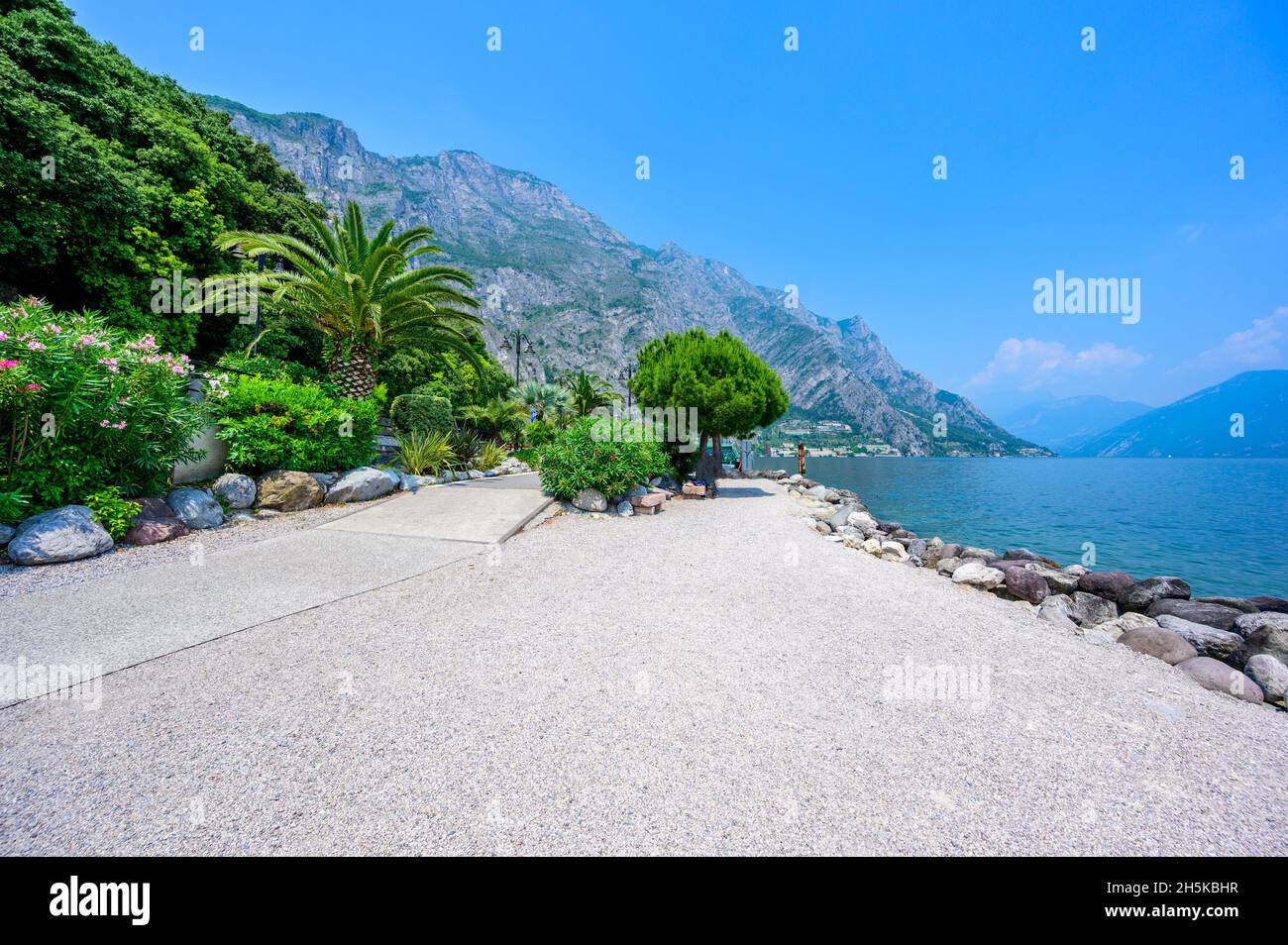 Limone sul Garda - harbour village at Lake Garda with beautiful ...