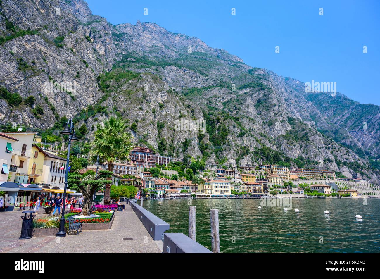 Limone sul Garda - harbour village at Lake Garda with beautiful ...