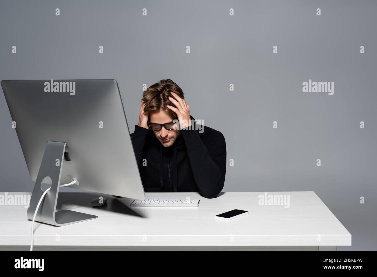 Upset developer hi-res stock photography and images - Alamy