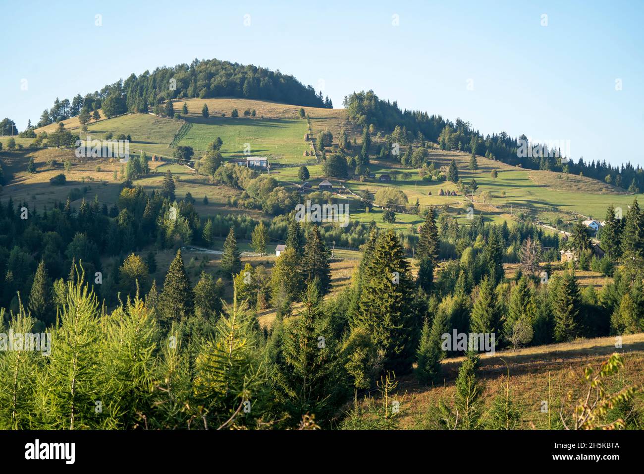Farmland and farms in rural Transylvania, Romania; Transylvania ...