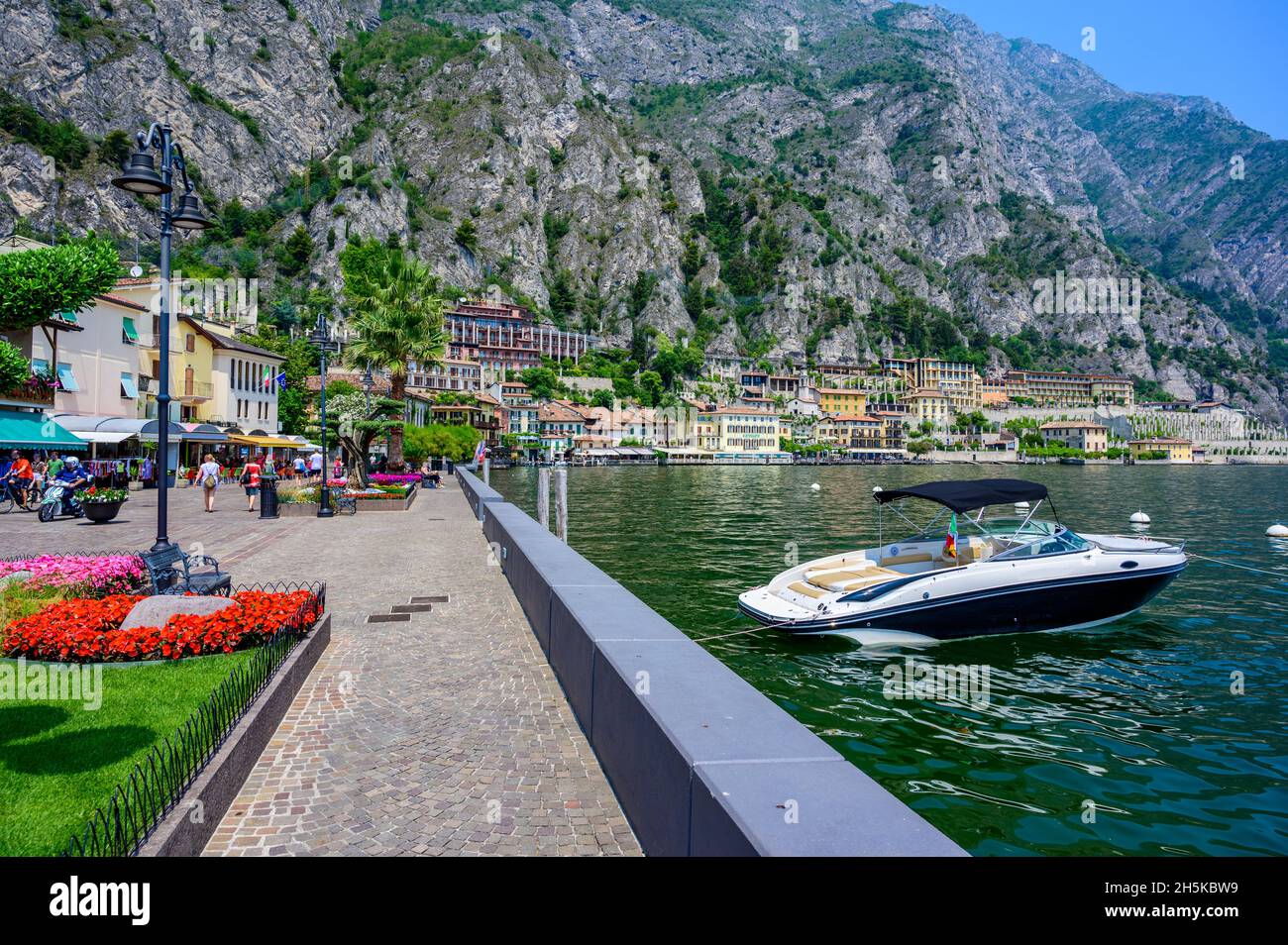 Limone sul Garda - harbour village at Lake Garda with beautiful ...