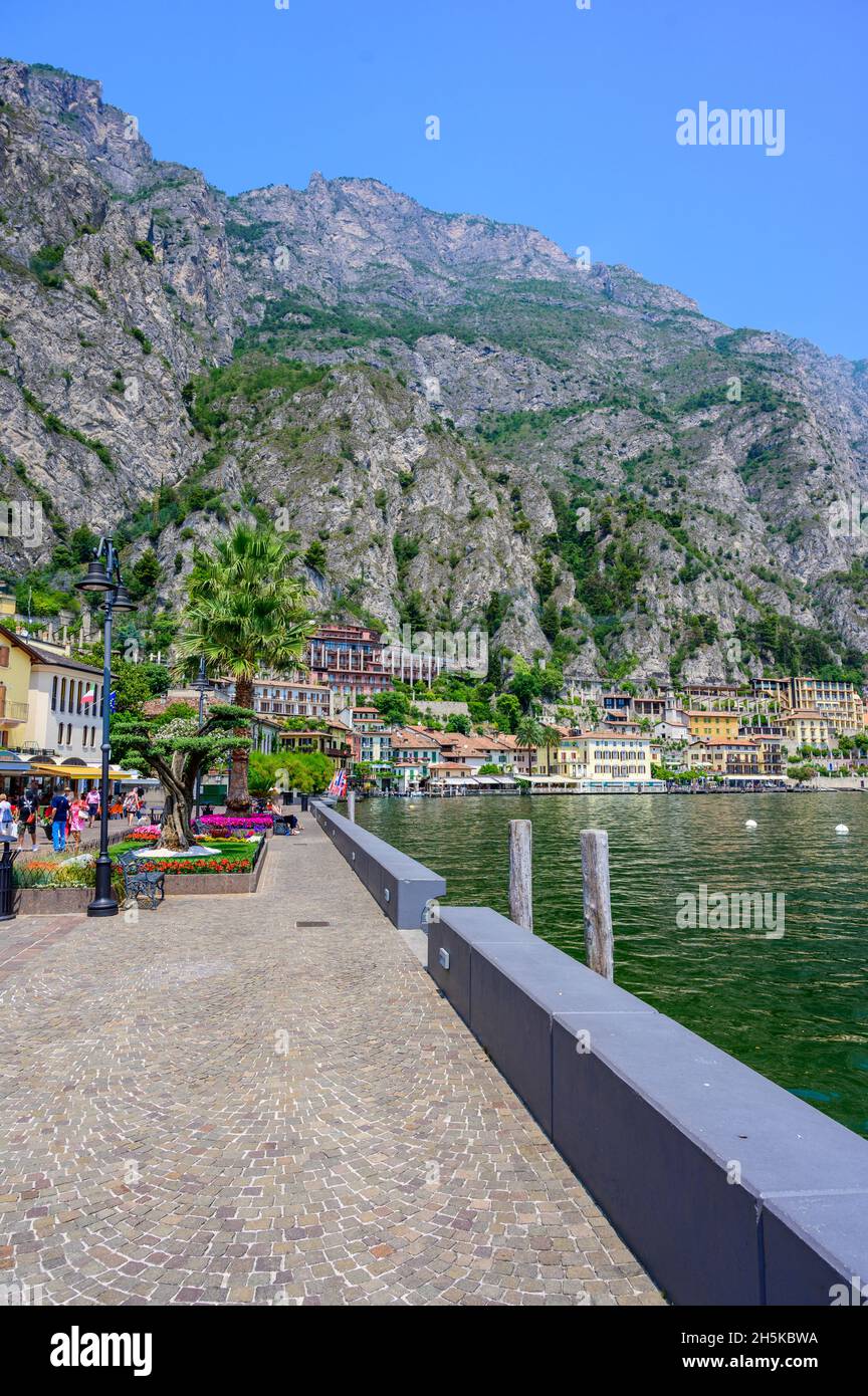Limone sul Garda - harbour village at Lake Garda with beautiful ...