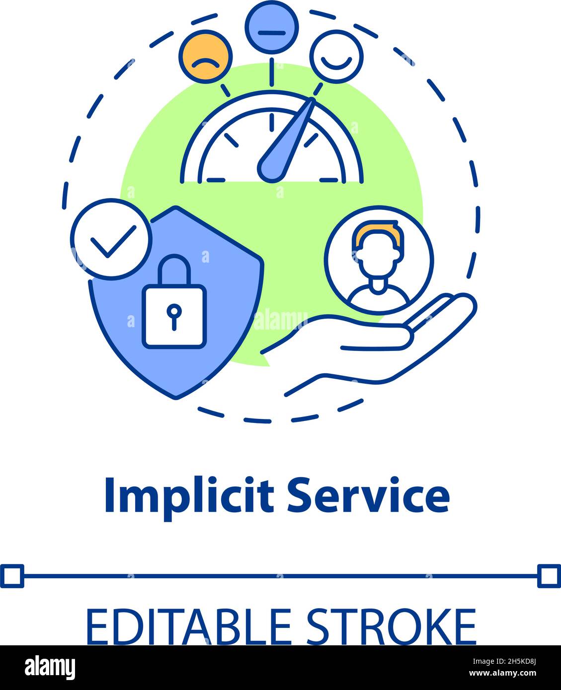 Implicit service concept icon Stock Vector Image & Art - Alamy
