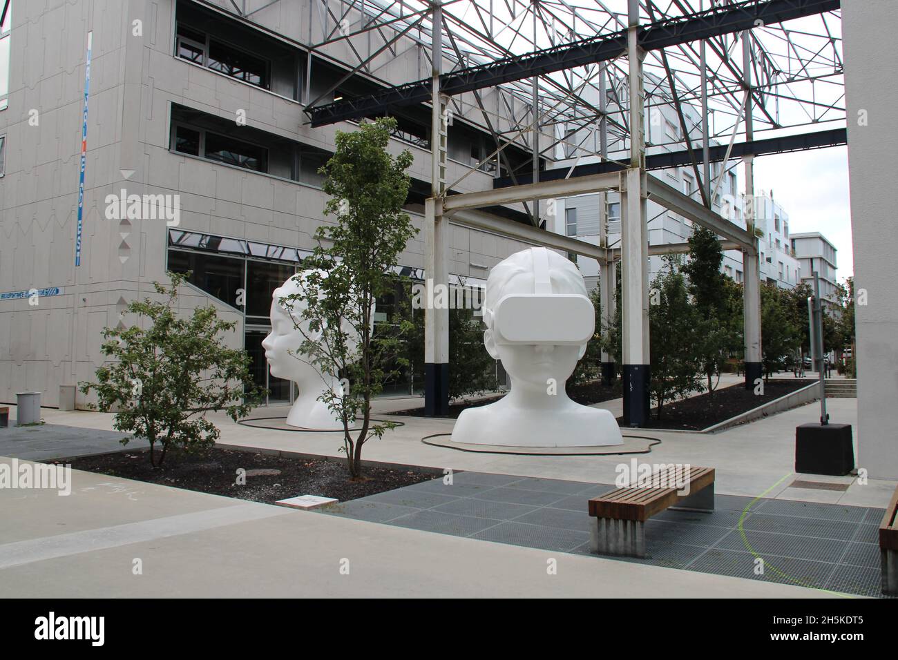 modern sculptures and buildings in nantes (france Stock Photo - Alamy
