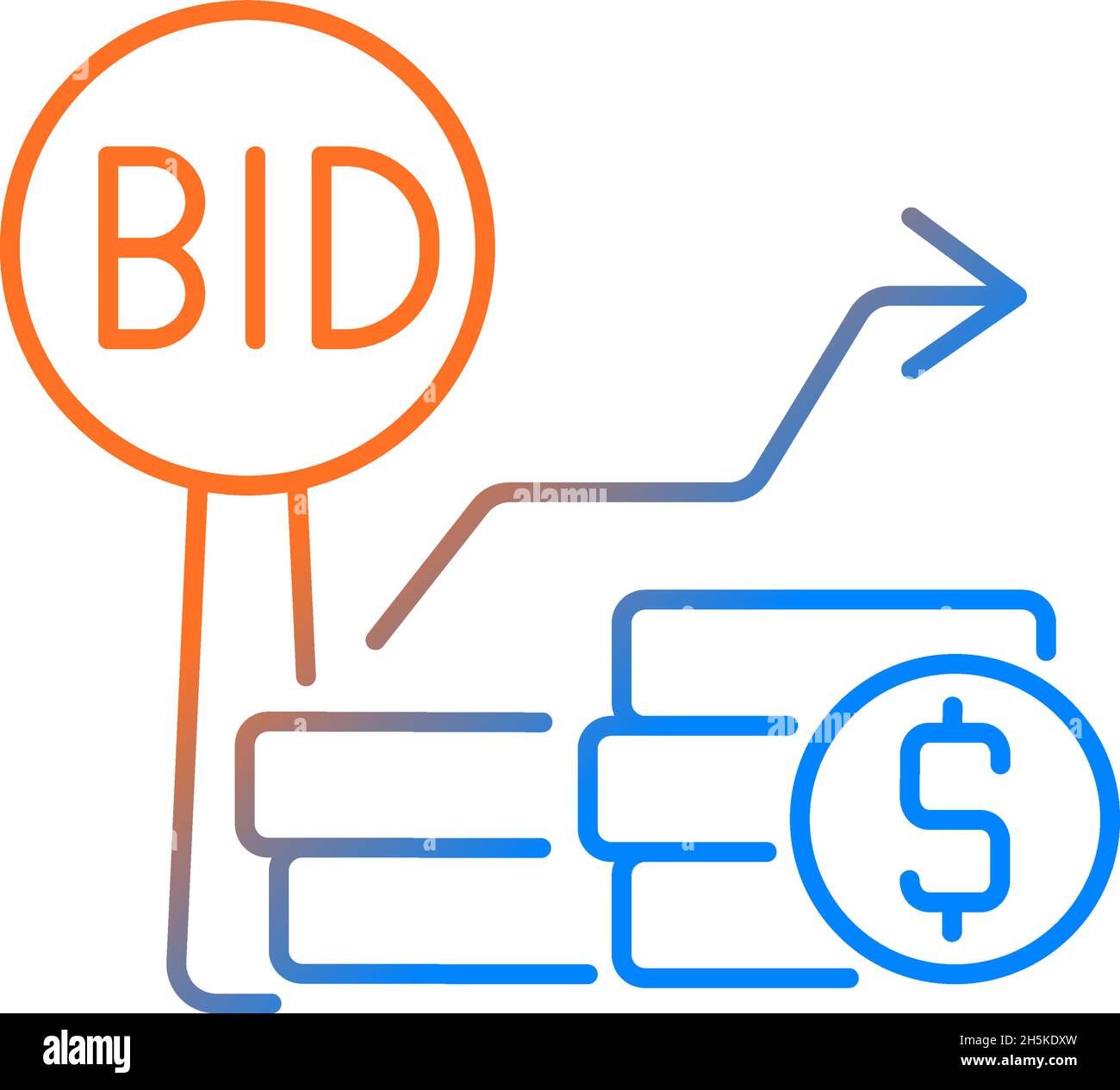 Auction bid raise Stock Vector Images - Alamy