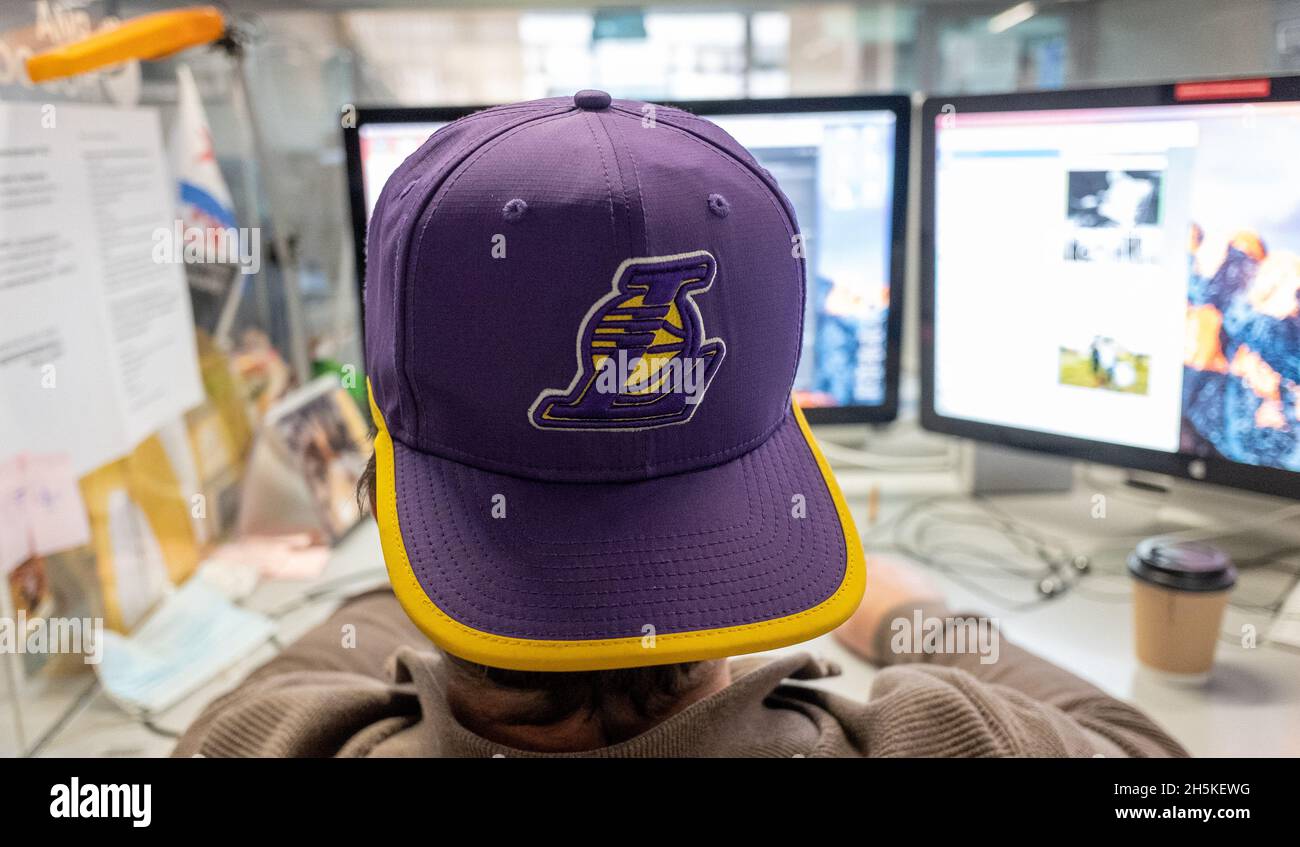 September 9, 2021 Moscow, Russia. Los Angeles Lakers basketball team ...