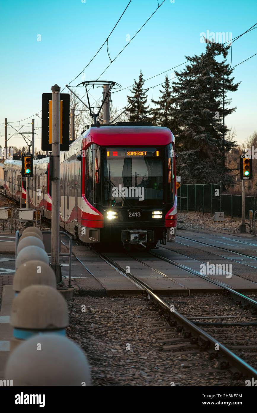 Calgary transit train hi-res stock photography and images - Alamy