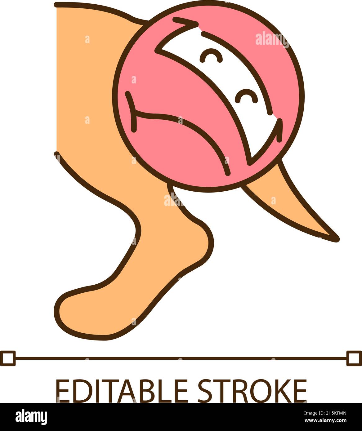 Ringworm RGB color icon Stock Vector Image & Art - Alamy