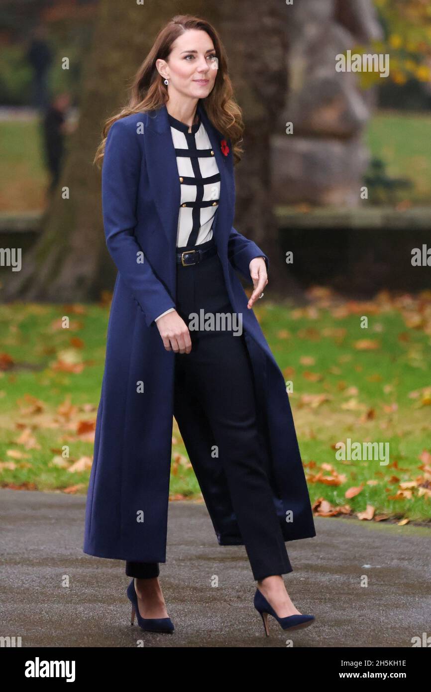 Britain's Catherine, Duchess of Cambridge, arrives at the Imperial War ...