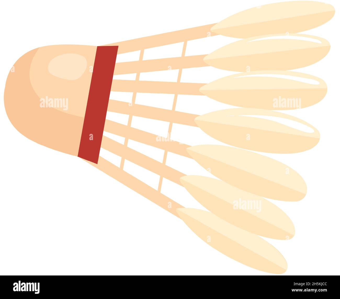 Cartoon shuttlecock. Badminton kit for sports group, color vector ...