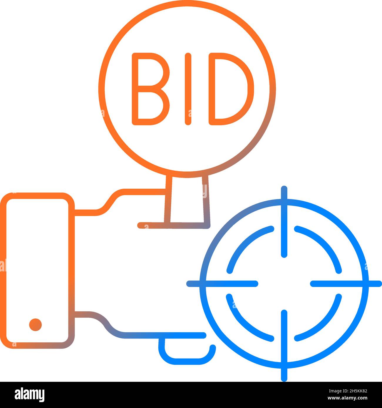 Bid sniper Stock Vector Images - Alamy