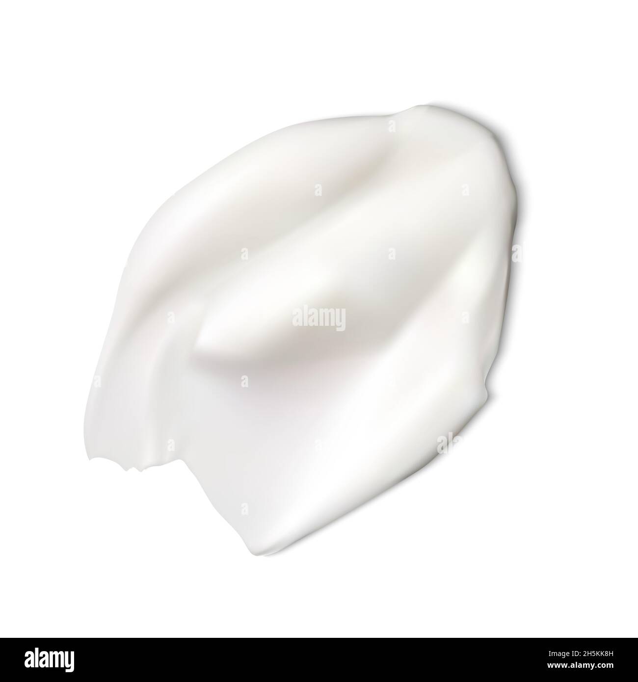 Cream texture, vector. Shaving balm splash top view. Toothpaste smear ...