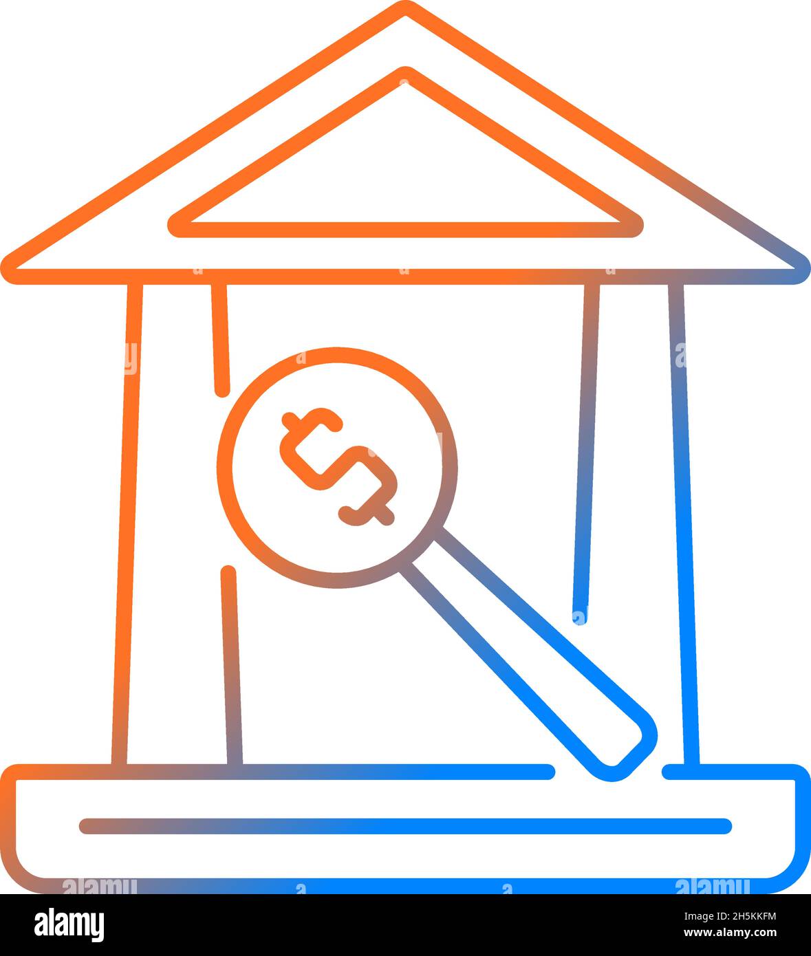 Auction house gradient linear vector icon Stock Vector Image & Art - Alamy