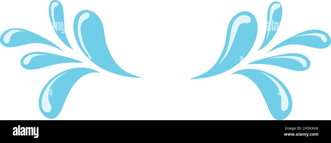 Cry splash. Icon for sad expression, vector illustration isolated on ...