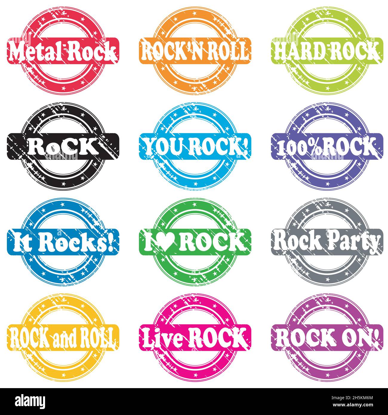 Rock and revival Stock Vector Images - Alamy