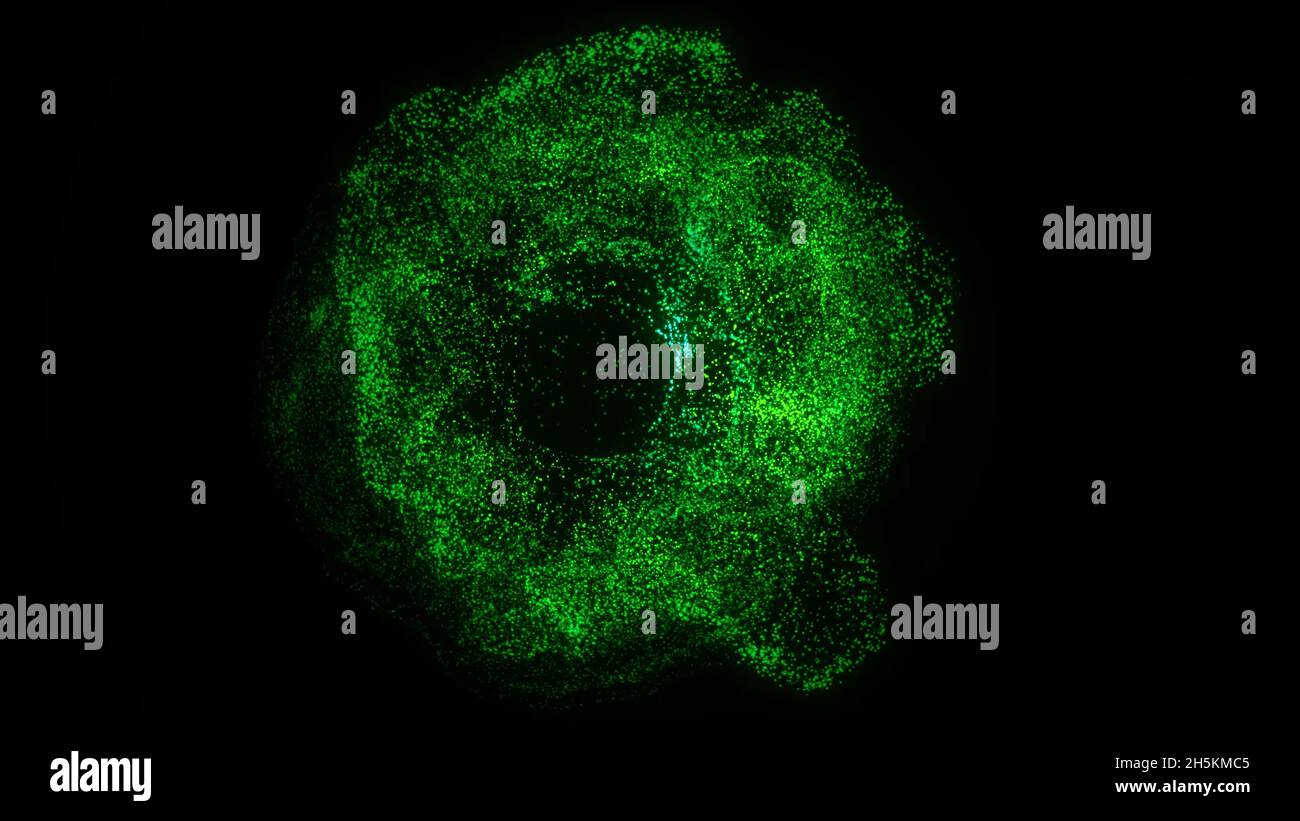 Moving Colorful Led Lights. Animation. Neon colored dots moving in a ...