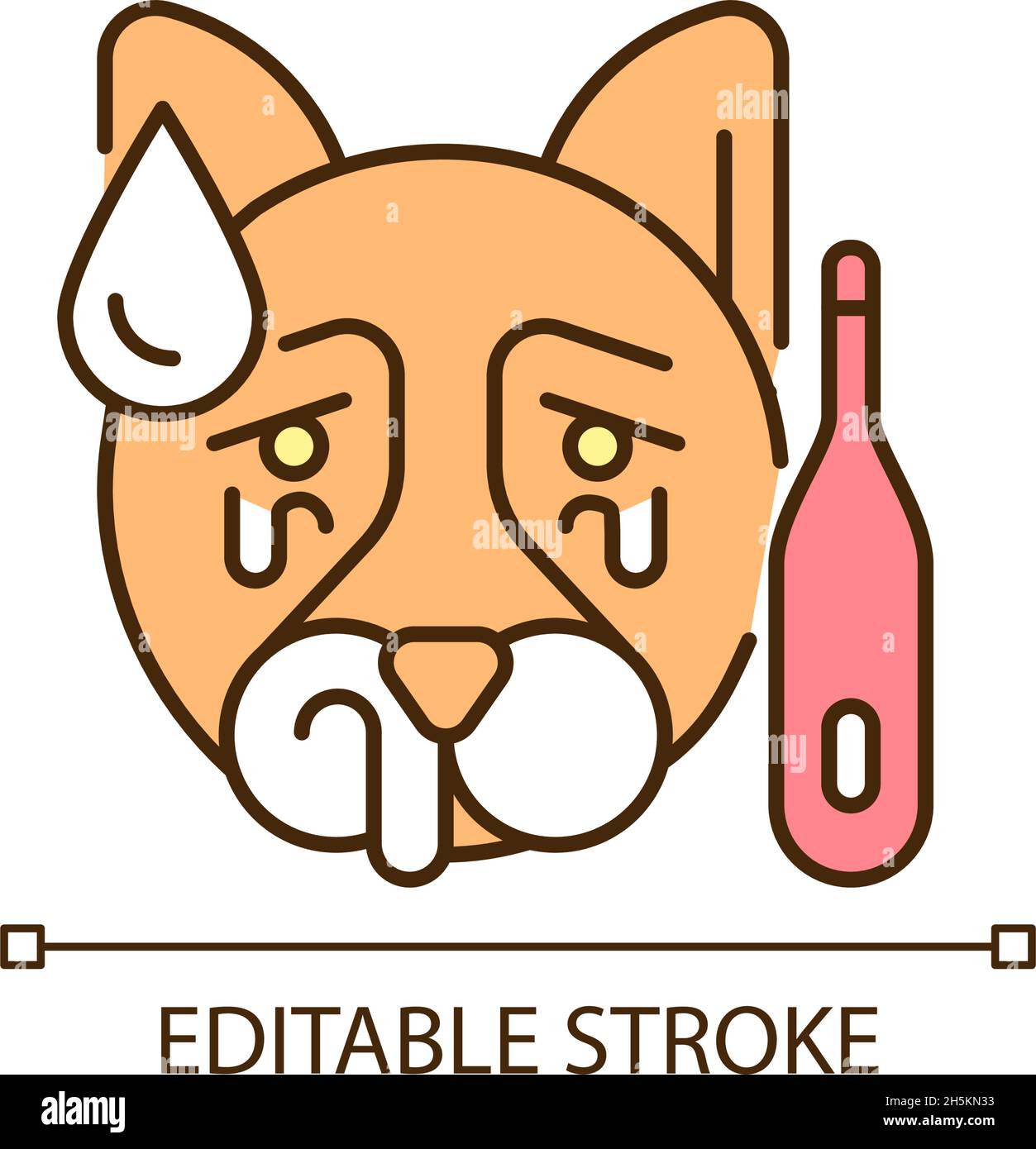 Distemper RGB color icon Stock Vector Image & Art - Alamy