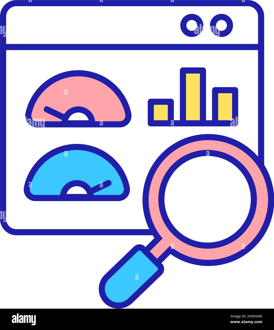 Analytics dashboard RGB color icon Stock Vector Image & Art - Alamy