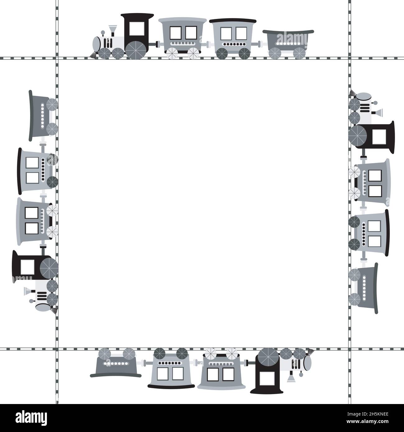Cartoon train frame Stock Vector Image & Art - Alamy