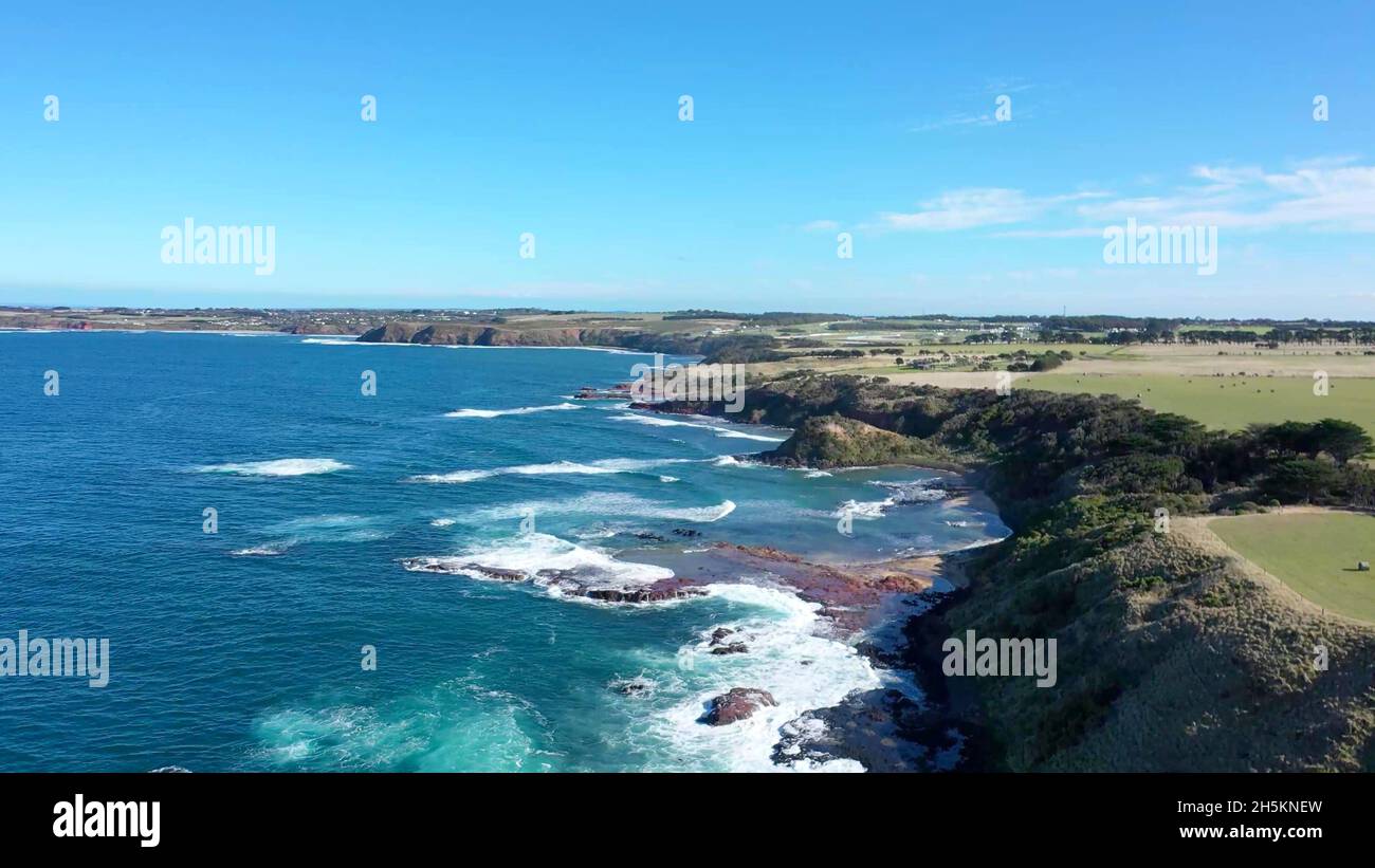 Australian landscape drone sunrise hi-res stock photography and images ...
