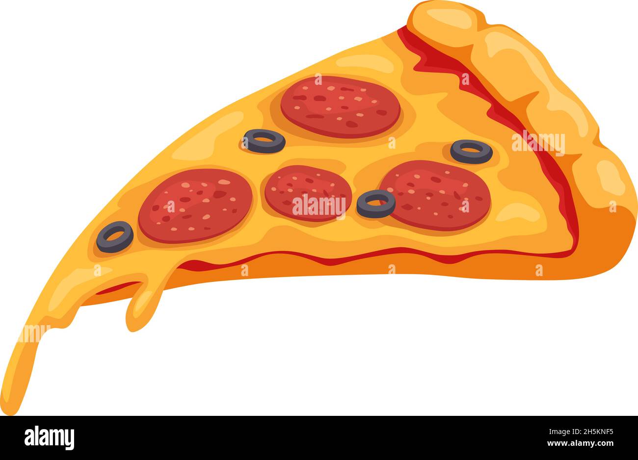 Pepperoni Pizza Slice Clipart