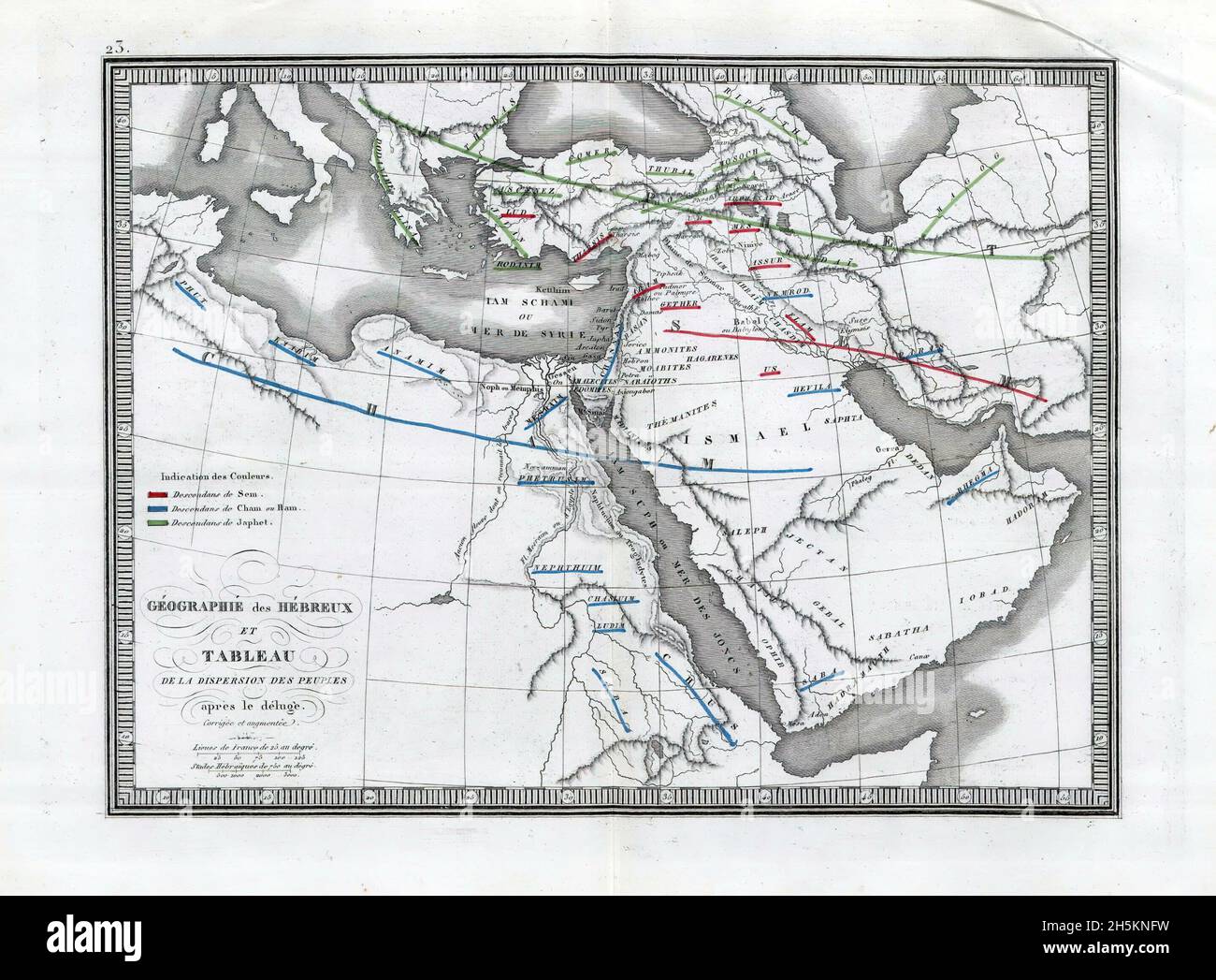 18-19th century vintage map. Good for geography and history Stock Photo ...