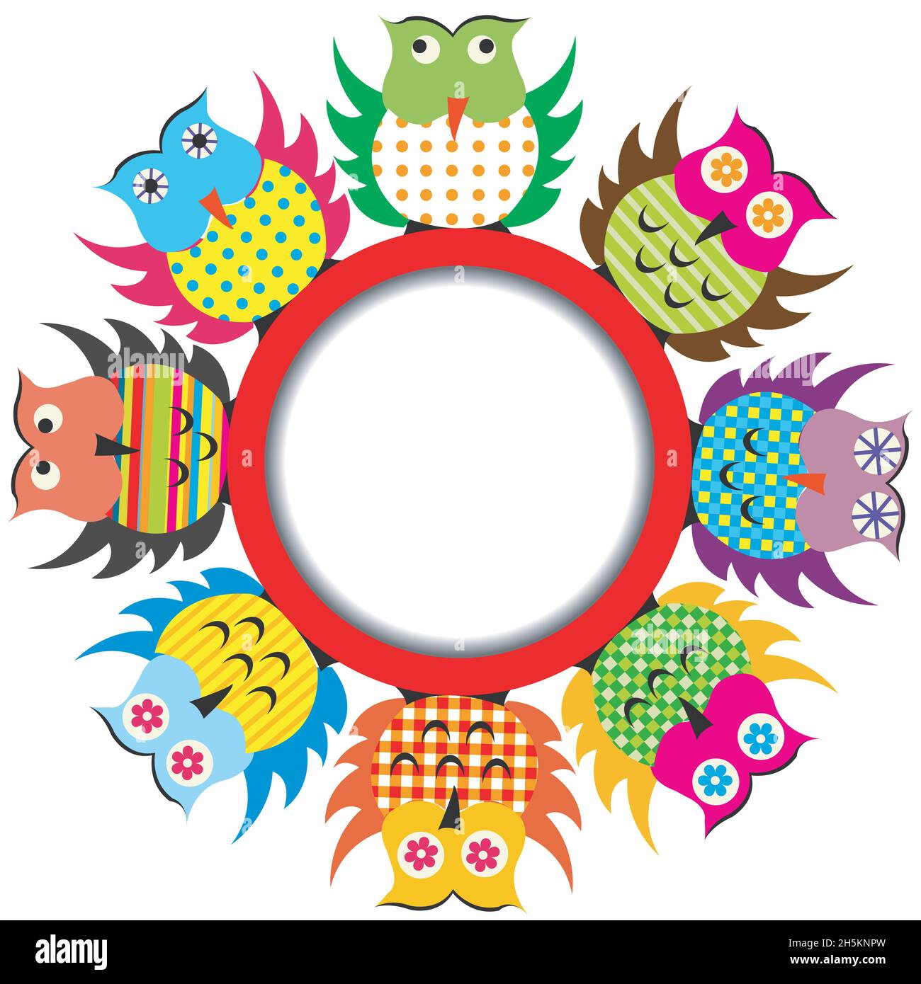 Cartoon owls Cut Out Stock Images & Pictures - Alamy