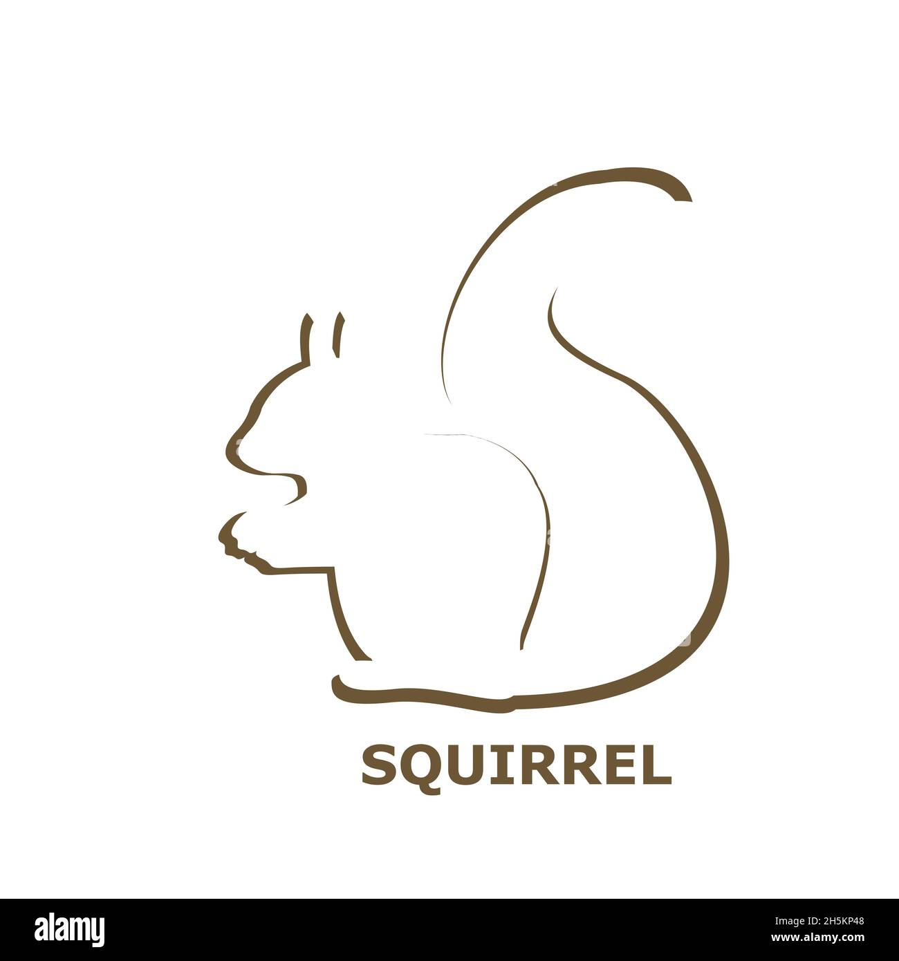 Stylized squirrel hi-res stock photography and images - Alamy