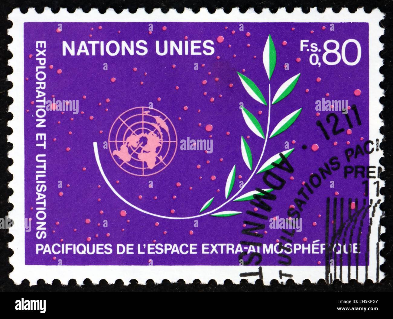 UNITED NATIONS - CIRCA 1983: a stamp printed in the United Nations ...