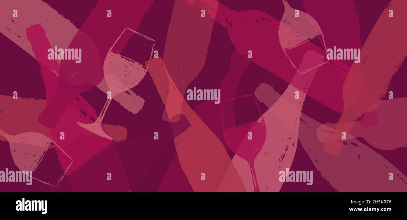 background illustration for wine designs. Handmade drawing of wine ...