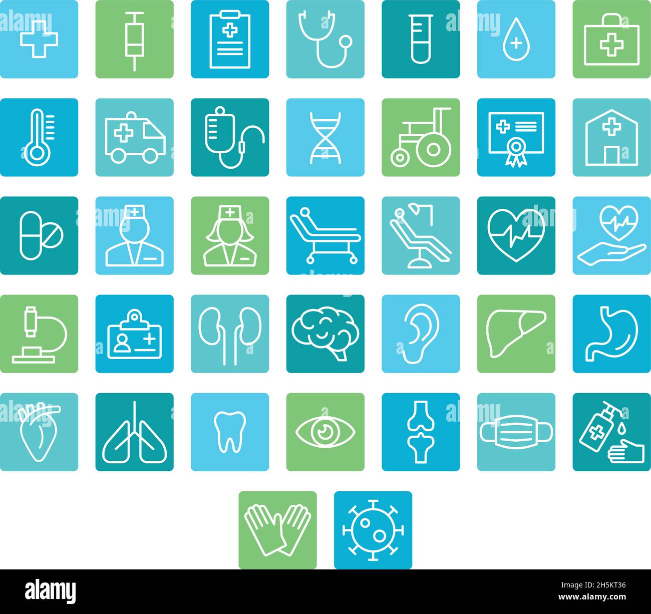 Medical outline icons vector set 1 Stock Vector Image & Art - Alamy