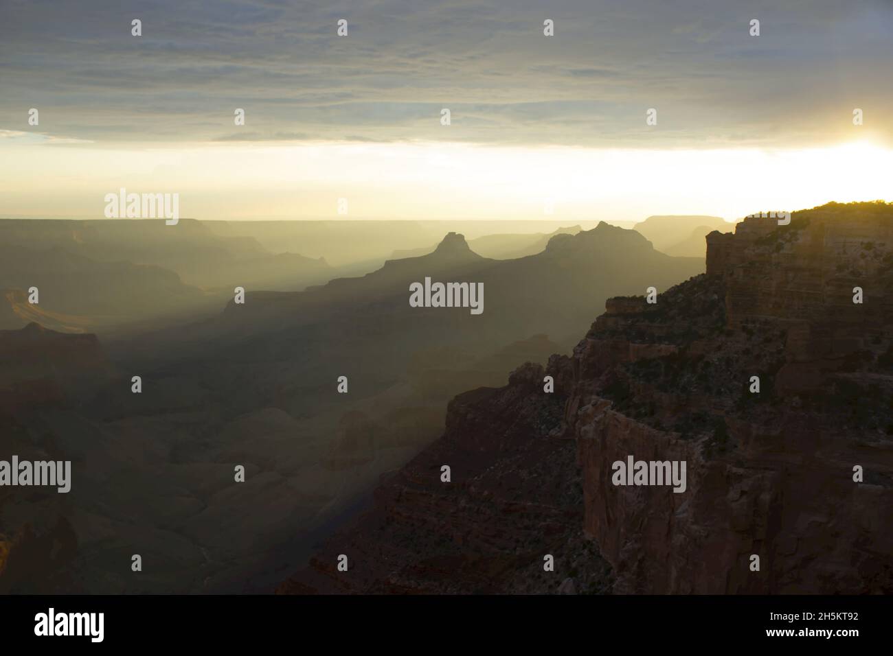 The Grand Canyon at sunset Stock Photo - Alamy