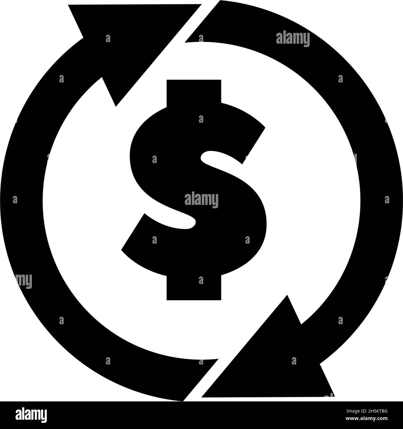 Currency Exchange, Money Transfer, Convertation. Flat Vector Icon ...