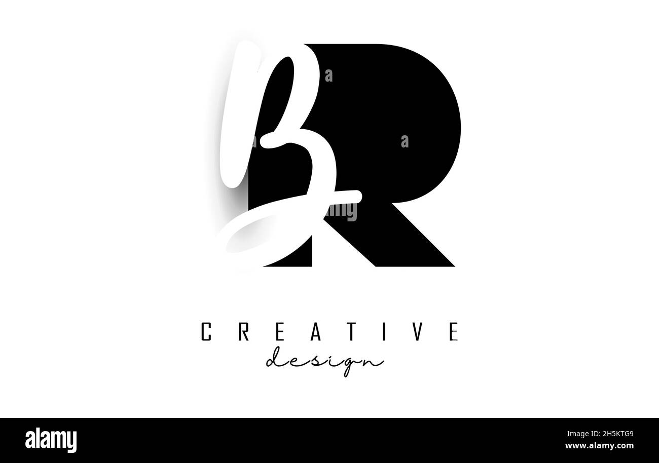 Letters RB logo with a minimalist design. Letters R and B with ...