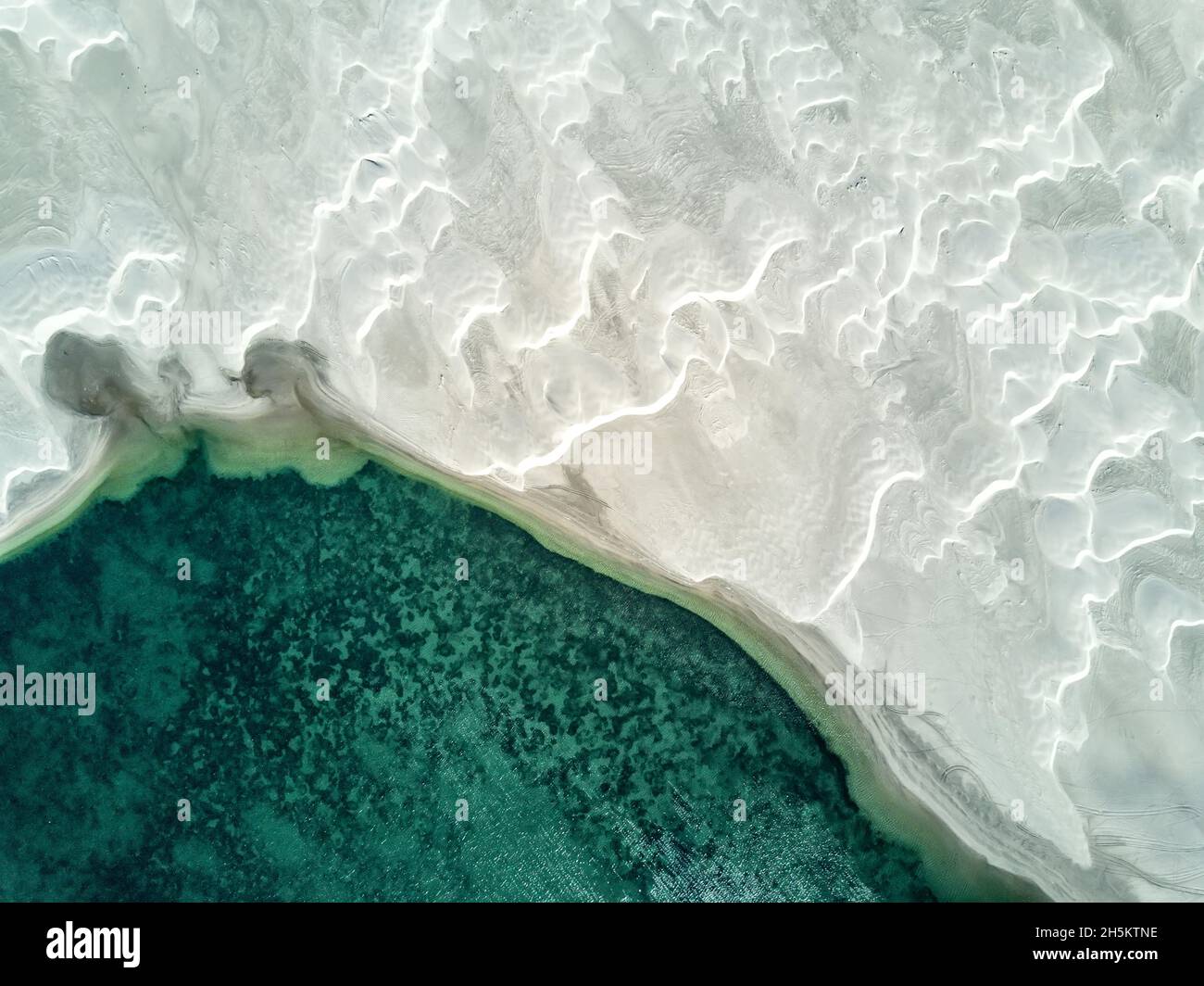 An aerial view of sand dunes Stock Photo - Alamy