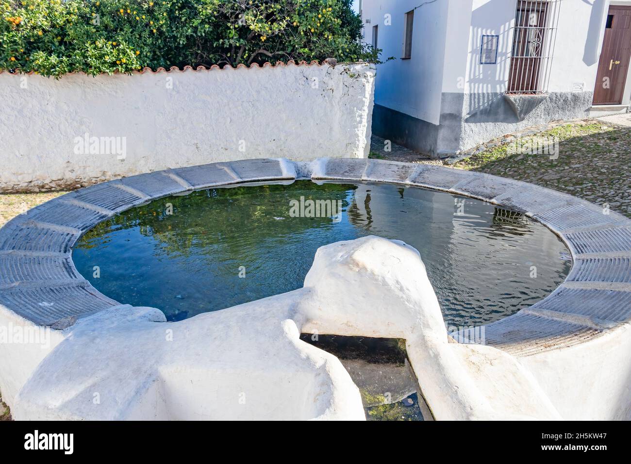 Old public laundry or washing place in the village of Linares de la ...