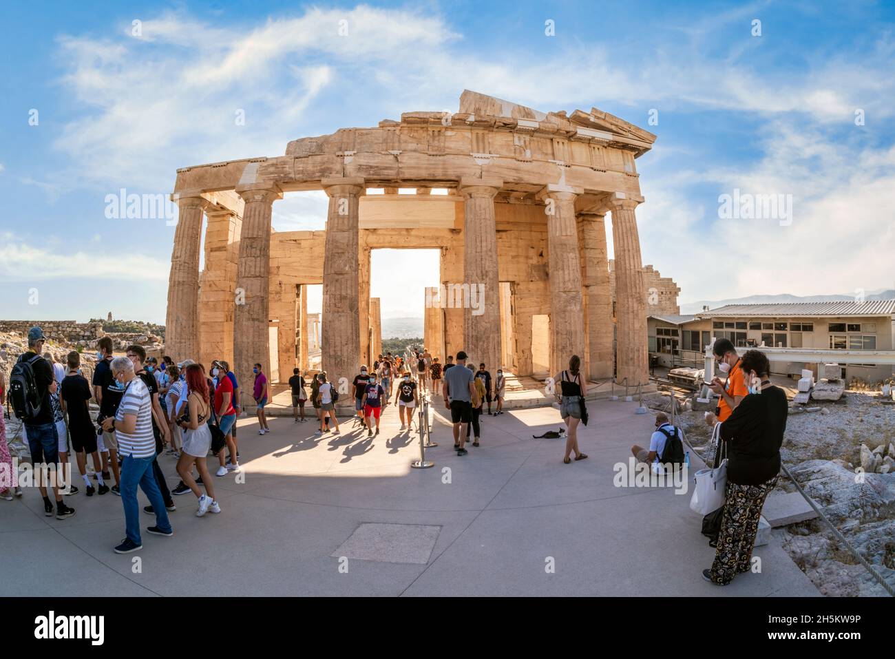The Propylaea was the monumental gateway to the Acropolis of Athens ...
