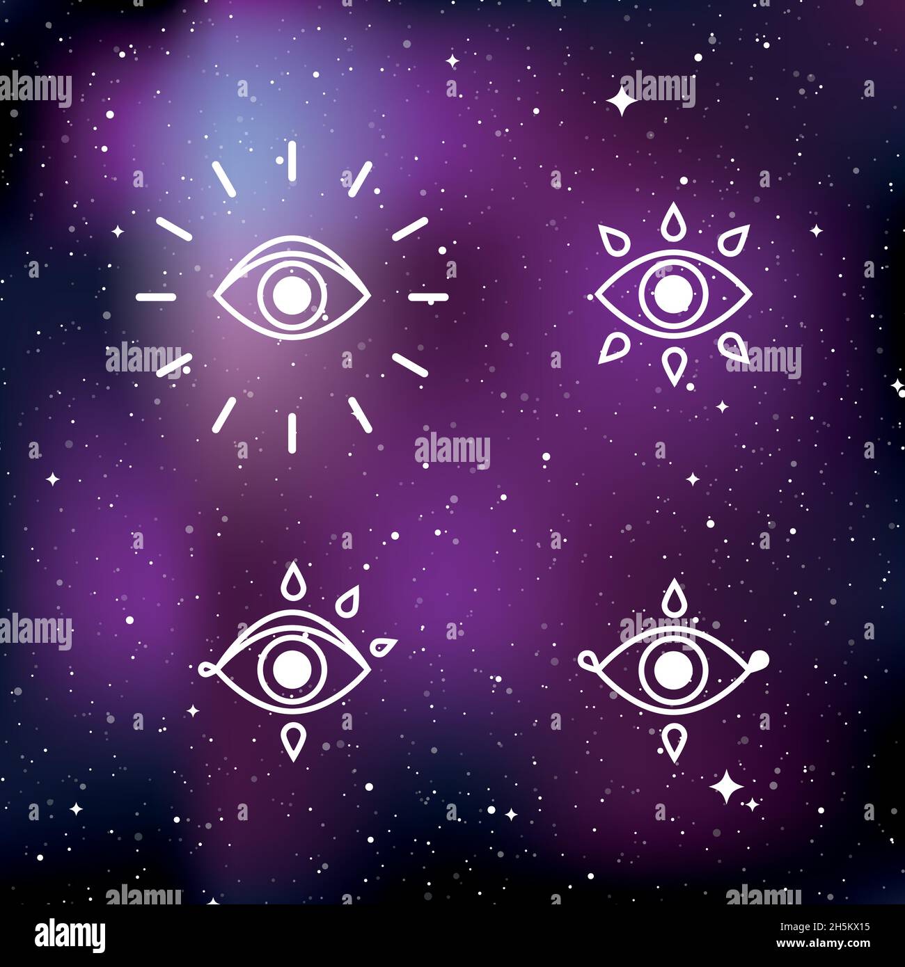 Mystical esoteric symbols. Concept of mystery, magic, witchcraft ...