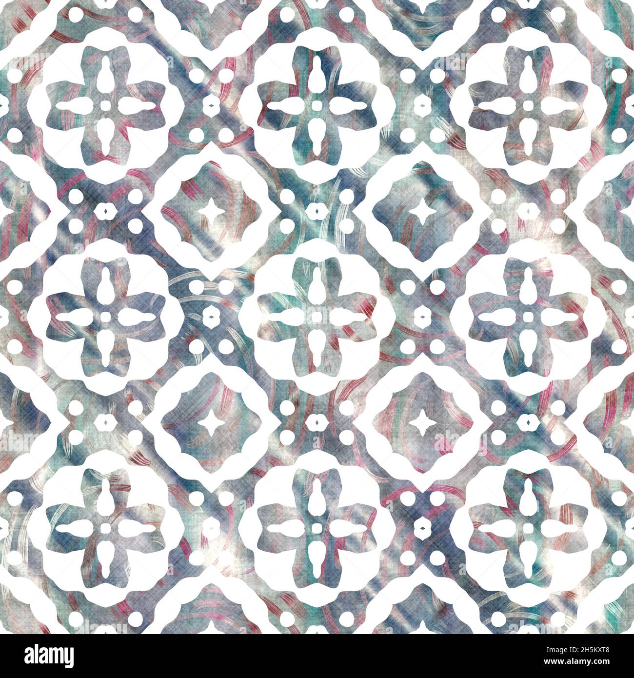 Seamless white on color interior wall tile style surface pattern design ...